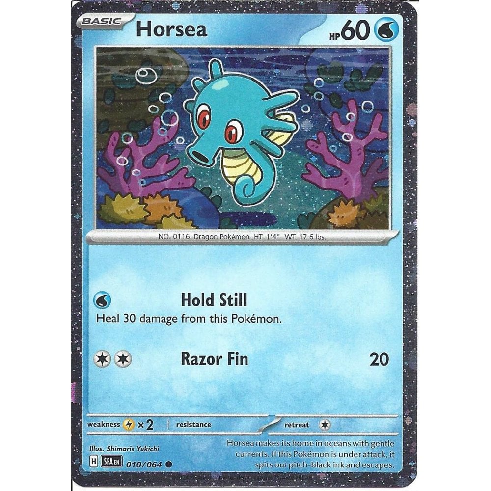 Pokemon TCG: SV Shrouded Fable 010/064 Horsea (Cosmo Holo) – TGC ...