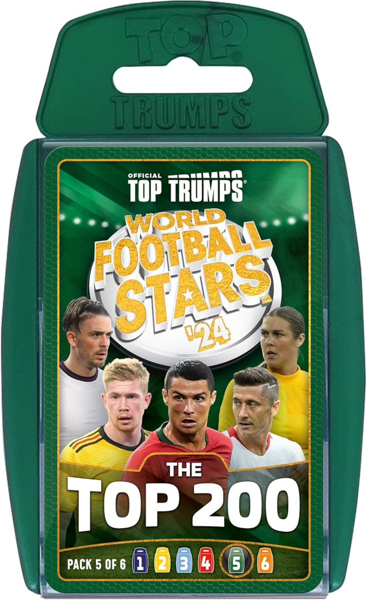 Top Trumps World Football Stars Top 200 - Pack 5 Card Game – TGC