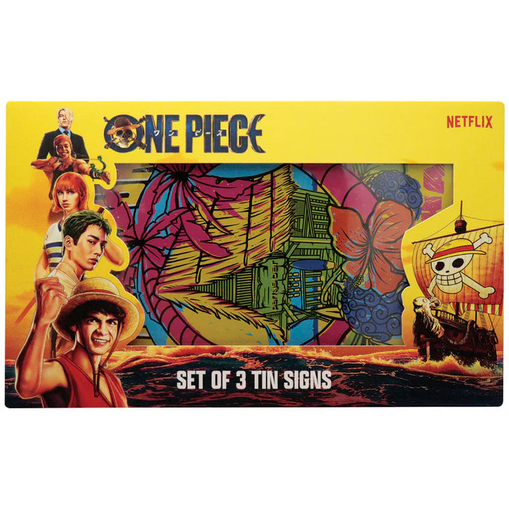 One Piece Set of 3 Tin Signs – TGC Collectables