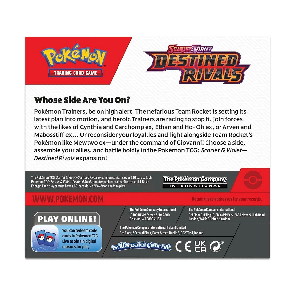 Pokemon TCG: Scarlet & Violet 10 - Destined Rivals - Booster Box