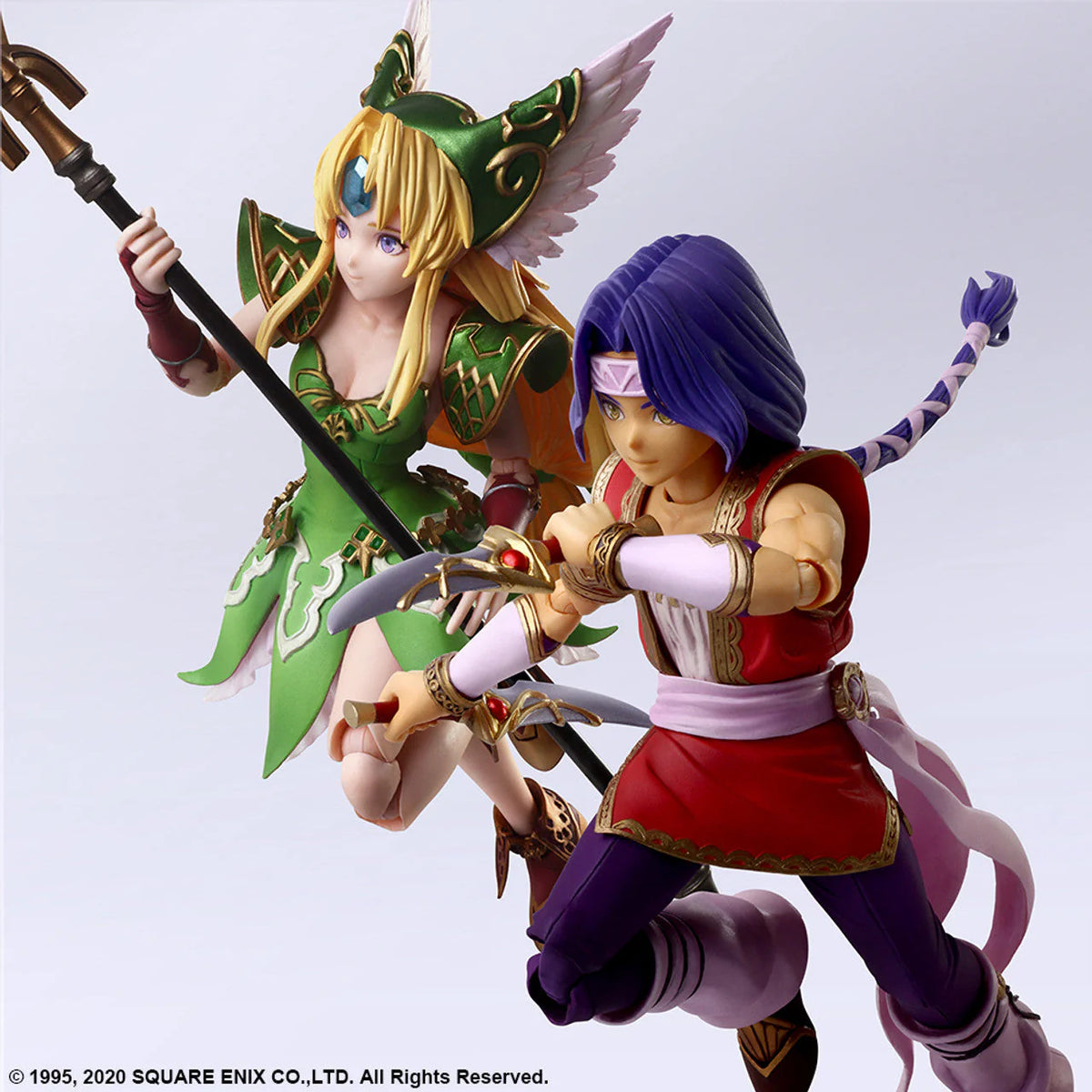 Square Enix Trials Of Mana - Bring Arts Action Figure: Hawkeye & Riesz ...