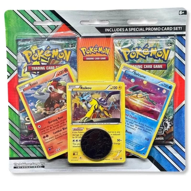 Pokemon TCG: Legendary Beast blister pack [Entei, Raikou & Suicune] St ...